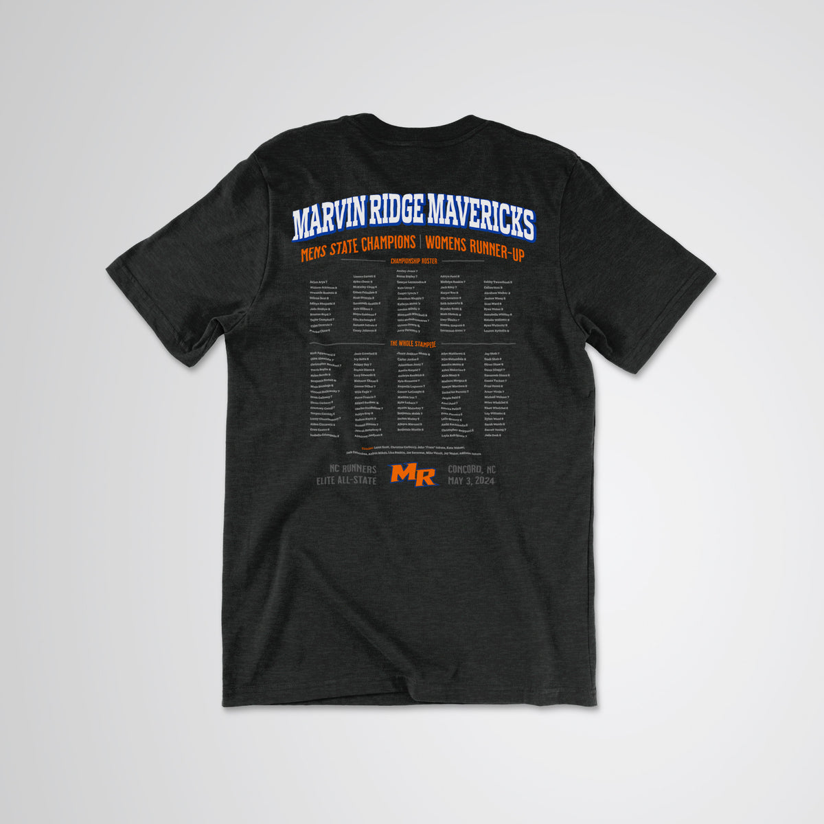 Marvin Ridge Mascot 2024 MS Track & Field State Championship Tee ...